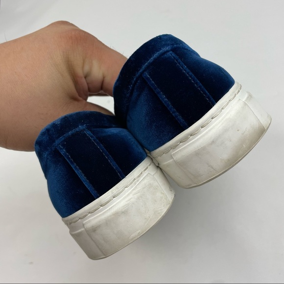 M. Gemi | Shoes | M Gemi Sofia Blue Velvet Sneakers 37 Us 7 | Poshmark